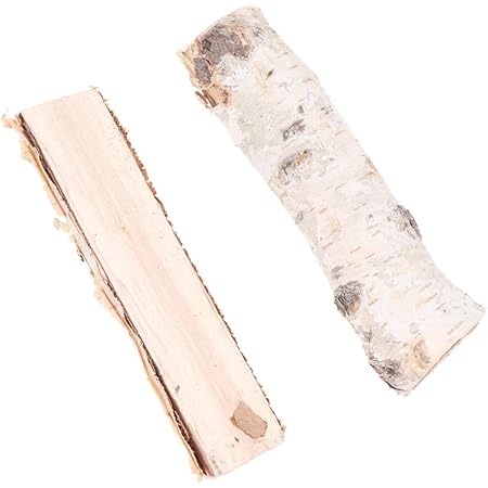 Amazon.com : Uplama 6Pack Small Birch Logs for Fireplace Unfinished ...