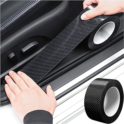 Jimmy High Gloss Anti Scratch Black Carbon Fiber Paint Protection Film ...