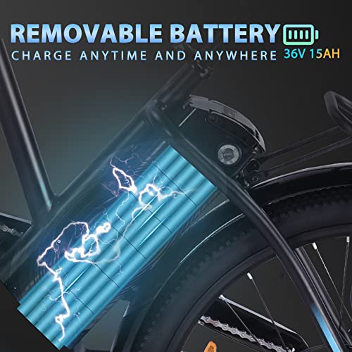 Bodywel Electric Bike, 26/27.5'' City Electric Bikes, E Bike Electric ...