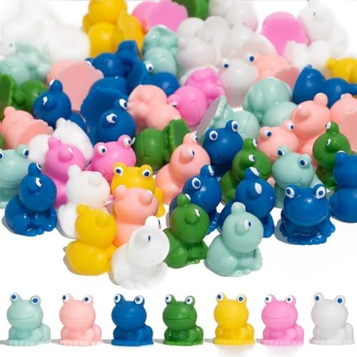 Amazon.com: Xzunk 140Pcs Mini Frogs Garden Decor Tiny Plastic Frogs ...