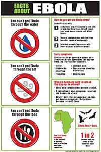 Amazon.com: Facts About Ebola 24" X 36" Laminated Poster : Home & Kitchen