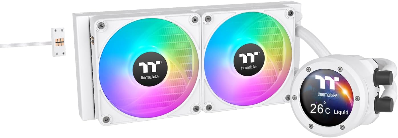 Amazon | Thermaltake TH240 V2 Ultra EX ARGB Sync Snow Edition オールインワン ...