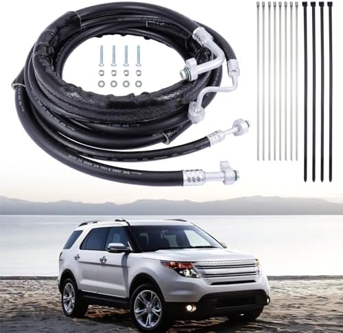 Amazon.com: FE37190 Complete Rear AC Line Set Flexible A/C Barrier Hose ...