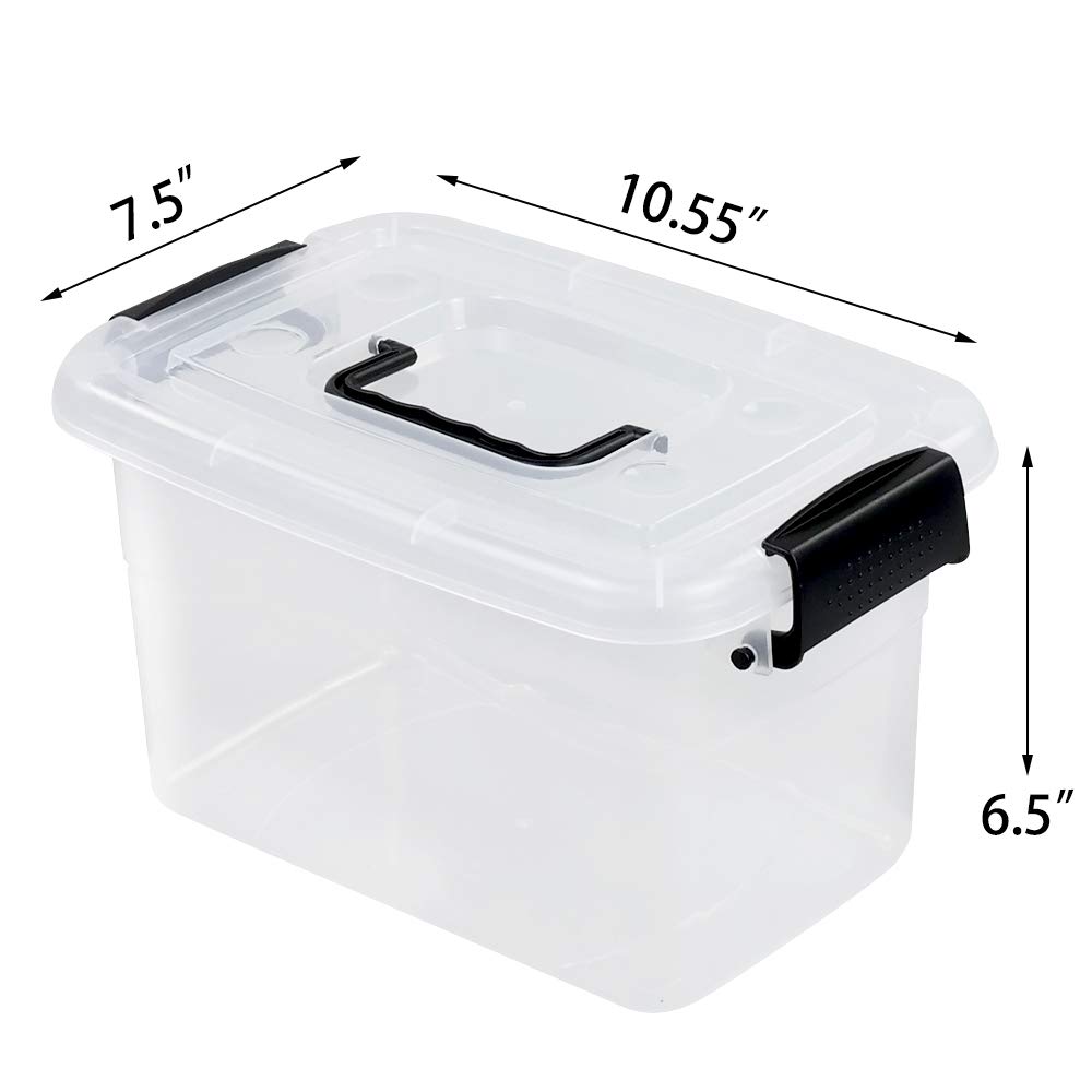 Snapklik.com : Utiao 6 Pack 5.5 Quart Storage Container Box