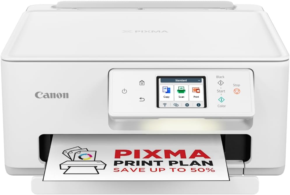 Canon PIXMA TS8750 Wireless Colour All-In-One Inkjet Photo Printer - A4 ...