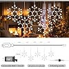 Amazon.com: Baquler 5 Pcs Large Snowflake Christmas String Lights 12 ...