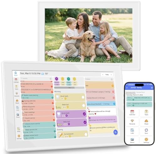 Amazon.com : Digital Calendar 10.1" Touchscreen, Smart Electronic Wall ...