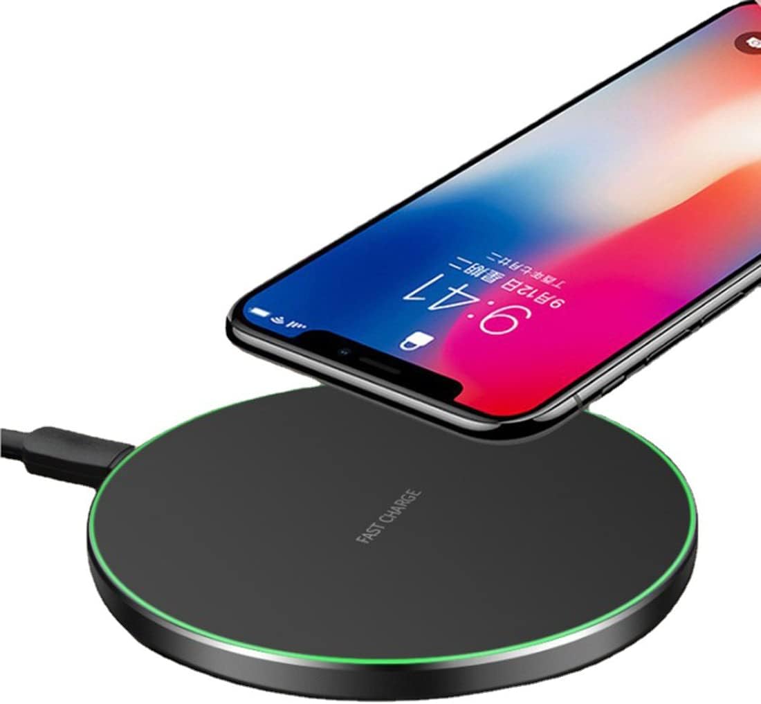 Amazon.com: Veelink Bamboo Dual Wireless Charger, Double 10W Wireless ...