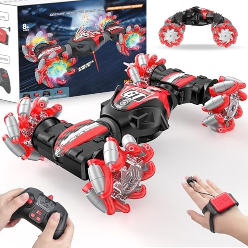 1:12 Gesture Sensing RC Stunt Car, 2-in-1 Hand Controlled Remote ...