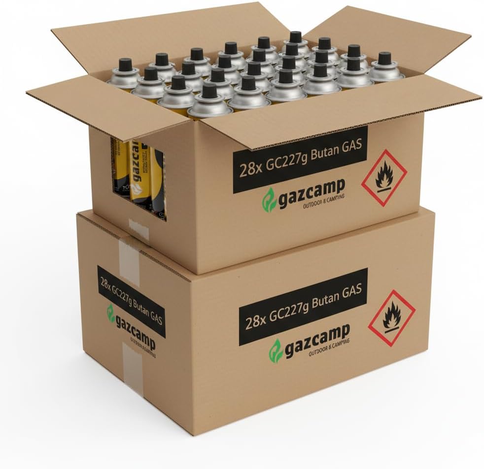Gazcamp GC227 Gaskartusche, Gaskartuschen, Butan, MSF-1a Bajonett ...