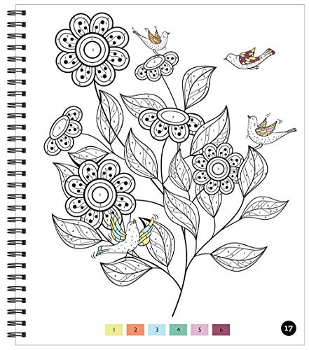 Snapklik.com : Brain Games - Color By Number: Stress-Free Coloring