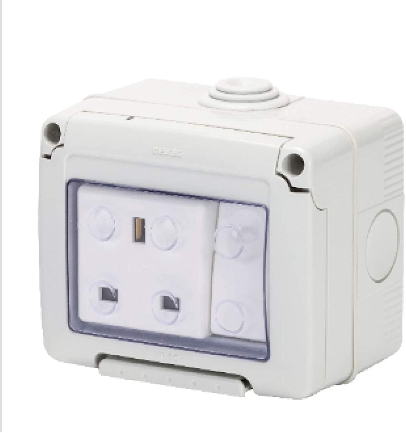 Gewiss Waterproof Switch Socket Box- Gw27851g, Ip55: Buy Online at Best ...