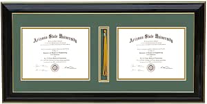 Amazon.com - 3art Double Diploma Frame with Tassel Holder for 8.5x11 ...