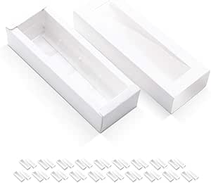 Amazon.com: BAKIPACK 20 Truffle Boxes, Chocolate Boxes, White Candy ...