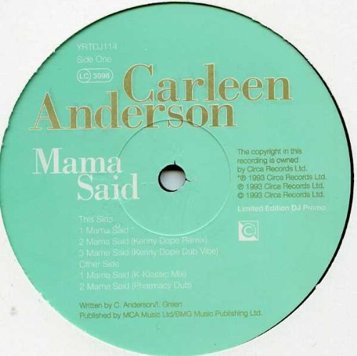 Carleen Anderson / Mama Said - Amazon.com Music