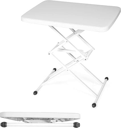 Amazon.com: TRY & DO Height Adjustable Folding Table,TV Tray,Indoor ...