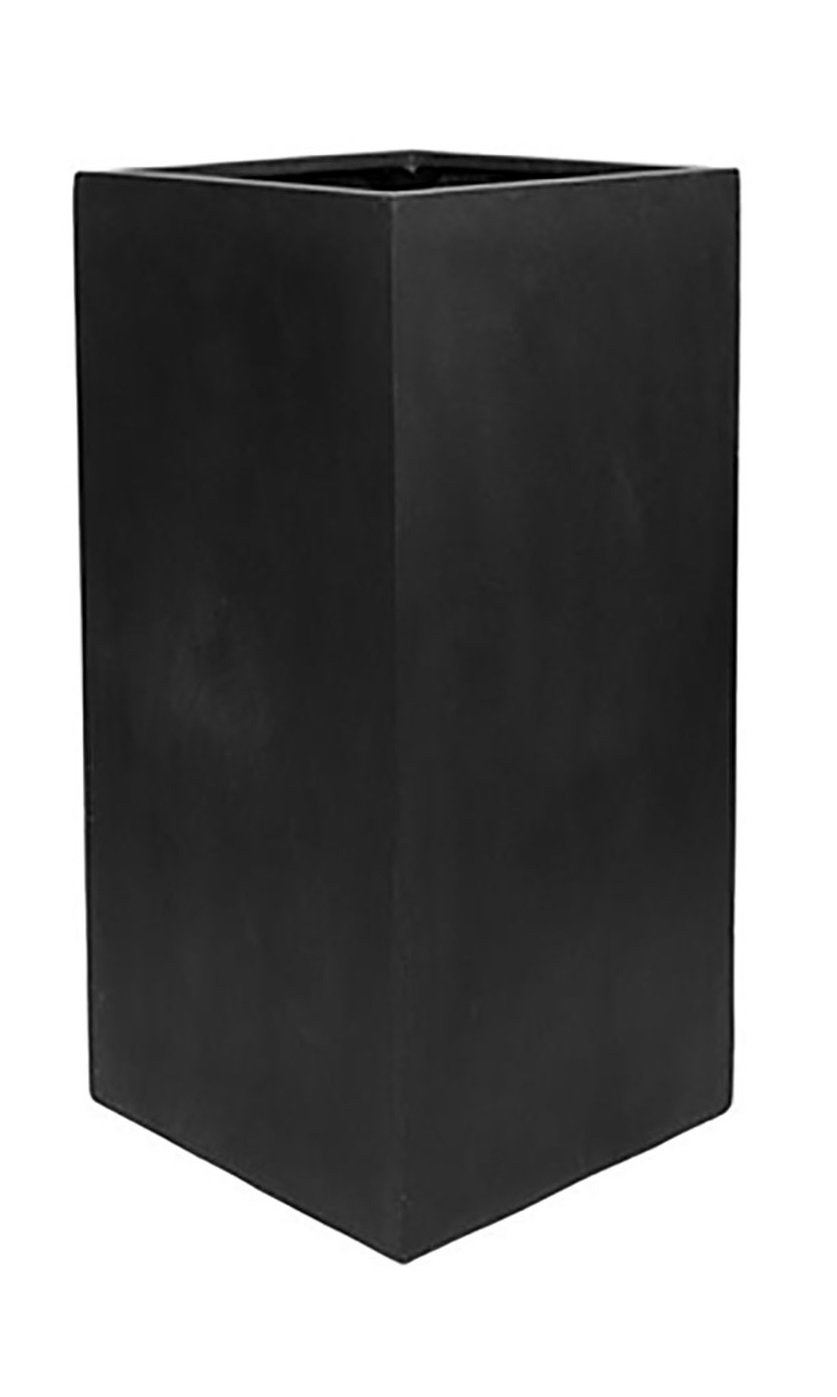 Amazon.com : Pottery Pots Elegant Black Tall Planter - Square Flower ...