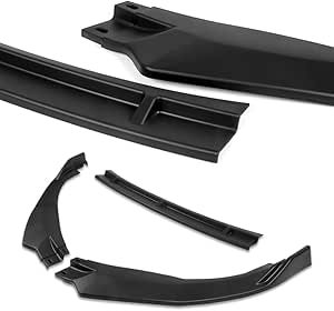Amazon.com: HYPERSPEED Front Bumper Spoiler Lip 3PCS ABS Fit STP-Style ...