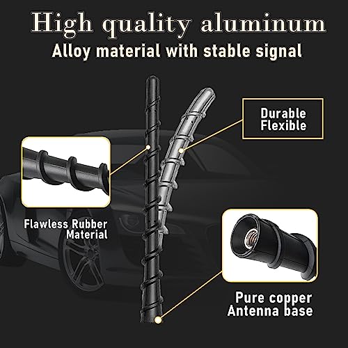 Waterproof Decorative Antenna Mast Car Spiral Antenna, 7 Inch Auto ...