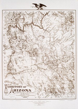 Official Map of the Territory of Arizona 1880