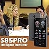 Amazon.co.jp: S85 Pro インテリジェント翻訳機 同時通訳機 チャット GPT 音声アシスタント付き 言語 オンライン/オフライン翻訳 138 : 文房具・オフィス用品