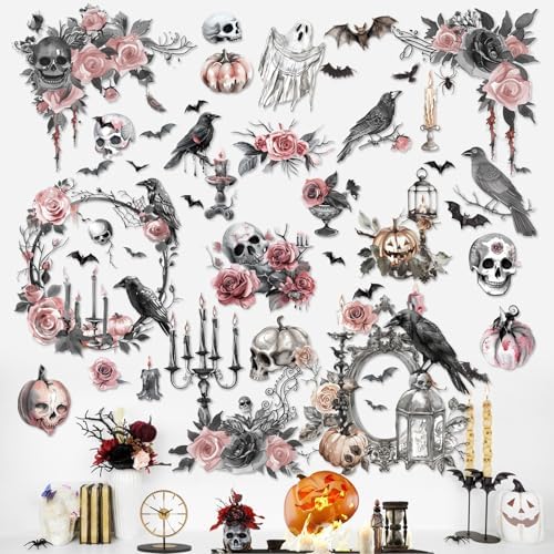 Amazon.com: Mozamy Creative Crow Wall Decals - Black Crows Decor for ...