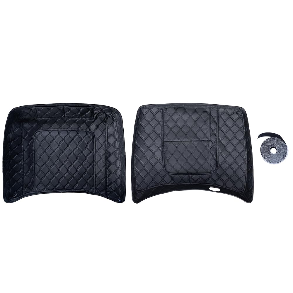 Amazon.com: Advanblack Tour Pack Liners, Black Thread Stitching liner ...