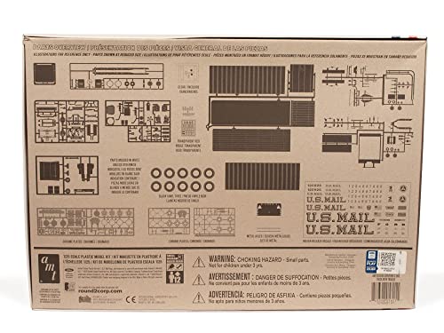 AMT Ford C600 US Mail Truck w/USPS Trailer 1:25 Scale Model Kit - Scale ...