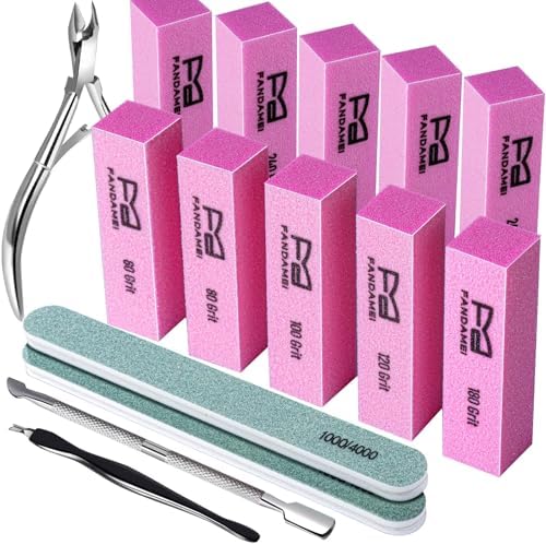 Amazon.com : FANDAMEI Nail Care Kit, Nail Files 100/180, Nail Buffer ...