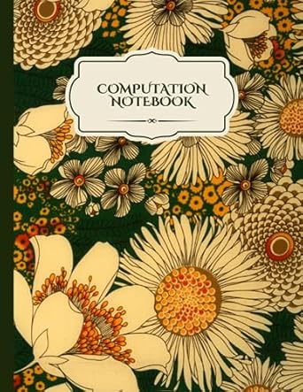 Computation Notebook: 4x4 Quad Lab Notebook Numbered Pages,Graph Paper ...