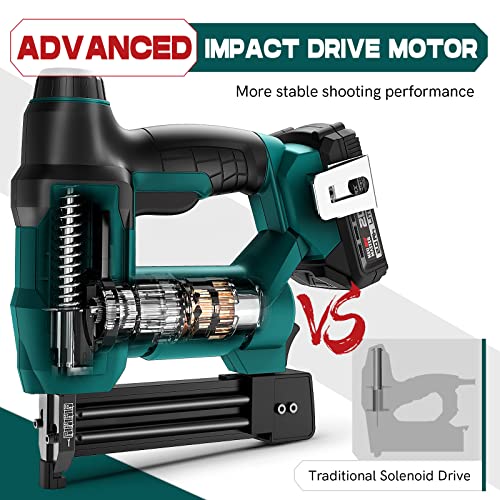 Cordless Nail Gun Battery Powered, NEU MASTER Battery Brad Nailer ...