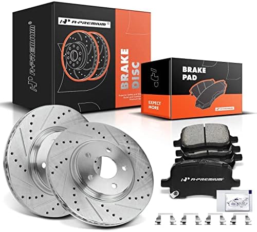 Amazon.com: A-Premium 11.65 in(296mm) Front Vented Disc Brake Rotors ...