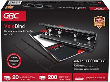 Kit engargolado VeloBind, hasta 200 hojas : Amazon.com.mx: Oficina y ...