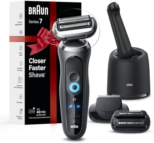 Amazon.com: Braun Electric Shaver for Men, Series 7 7185cc, Waterproof ...