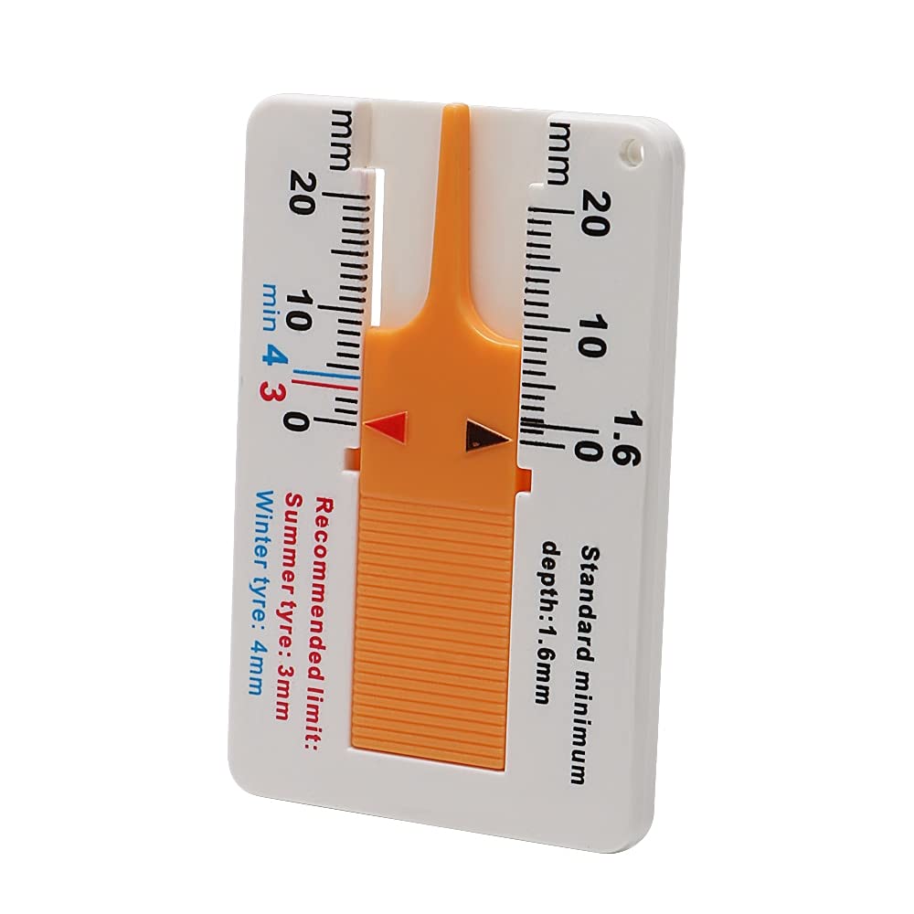 Buy LHQ-HQ 0-20mm Depth Meter Vernier Depth Caliper Tyre Tread Depth ...