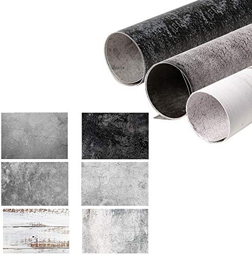 Amazon.com : Meking 22x35inch Wood Concrete Backdrop Food Flat Lay ...
