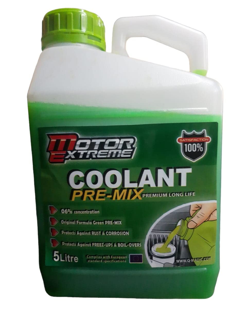 Motor Extreme Coolant Pre-Mix - Red Water - 5 Liters with 1 Liter: Buy ...