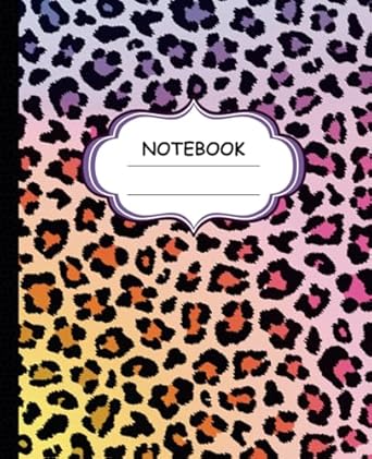 Amazon.com: Leopard Notebook: Lined Notebook Wide Ruled: Ann, Katie: Books