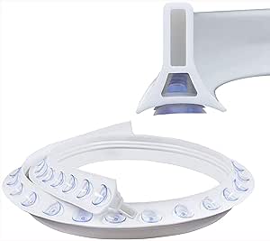 YLZBA Collapsible Shower Threshold Water Dam,Suction Cup Shower Splash ...