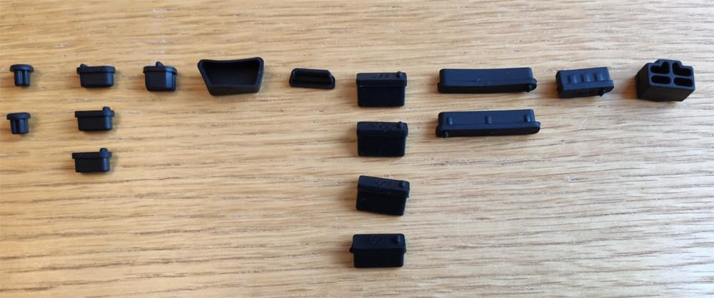 64Pcs USB Port Plug Covers Set, Silicone USB Anti Dust Cap Protector ...