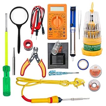 Electronic Spices (15 in 1) 25watt soldering iron/digital multimeter ...