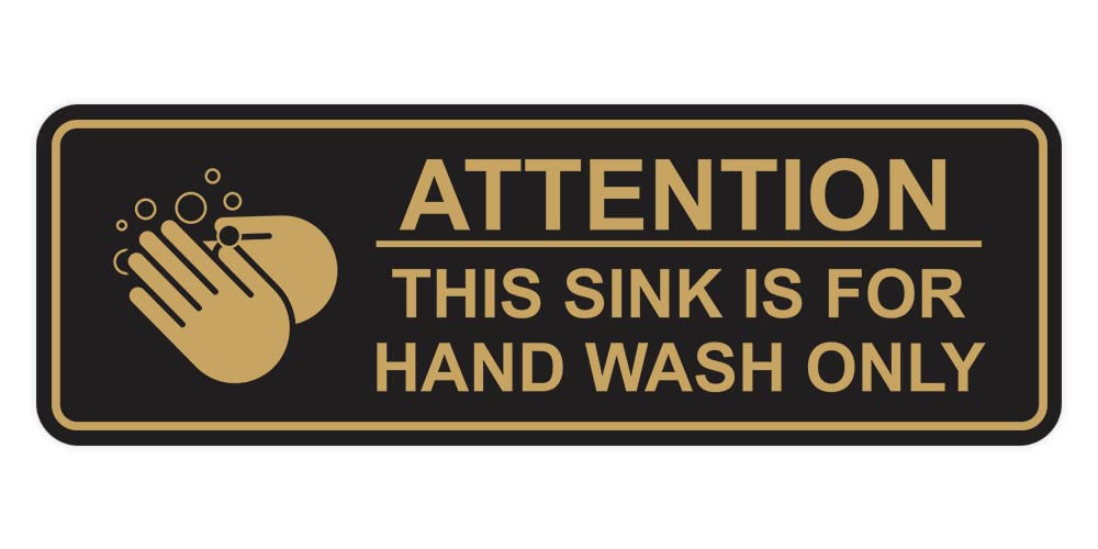 Hand Washing Sink Only Sign Horizontal Metal Sign This Sink Is For