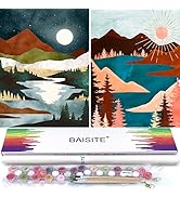 Amazon.com: BAISITE Paint by Numbers Kit for Adults,16" Lx20 W Canvas ...