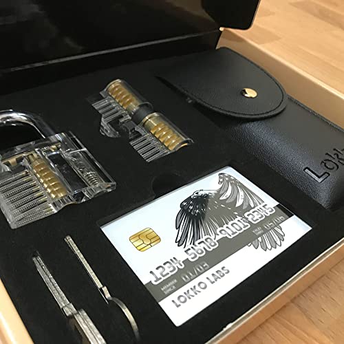 Lock Pick School in a Box for Beginners: Lock Pick Set, spy Card ...