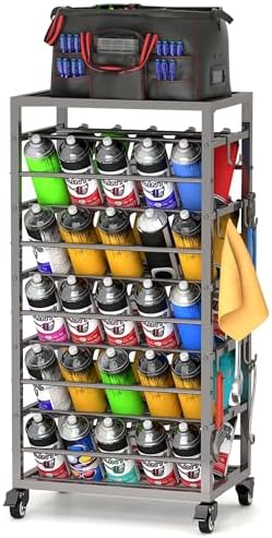 Amazon.com: yeshine 50 Can Spray Paint Storage Rack, Metal Aerosol ...