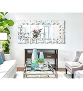 Amazon.com: Autdot 47" x 32" Large Living Room Mirror - Gold Wall Decor ...