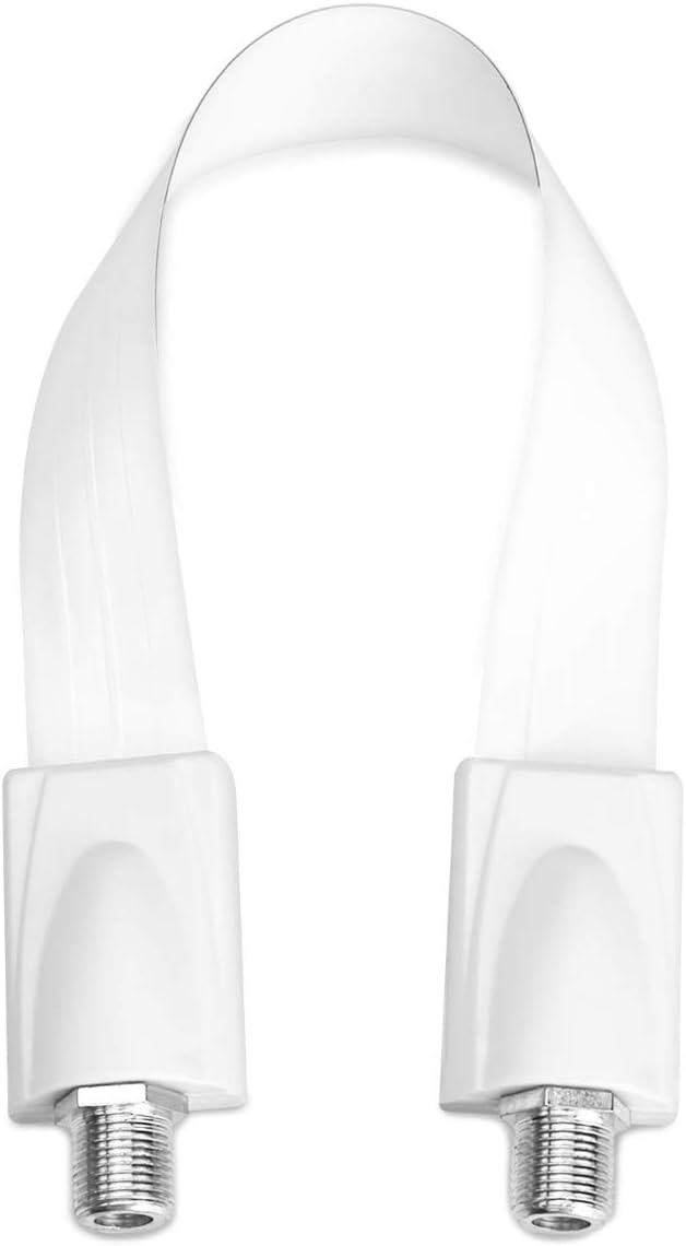 kwmobile Flat Coaxial Window Cable - Satellite Feed-Through F-Plug SAT ...