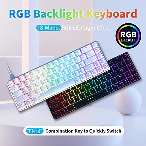 Snapklik.com : NACODEX 68 Key 65% Hot Swappable Mechanical Keyboard