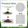 Amazon.com : NQEUEPN 100pcs Flower Pot Hole Mesh Pads, Round and Square ...