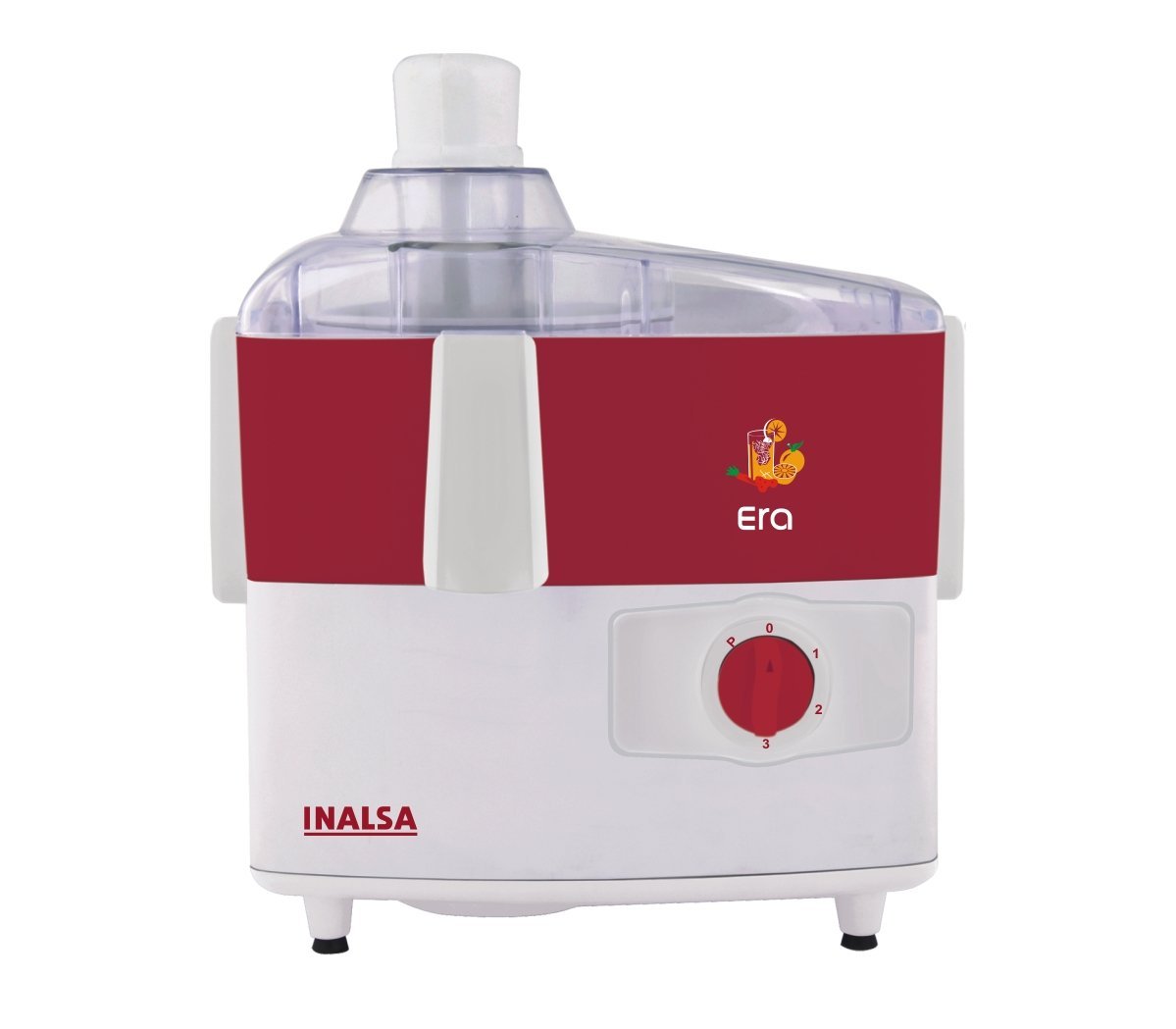 Buy Inalsa Era 450-Watt Juicer Mixer Grinder with 2 Jar (Red and White ...